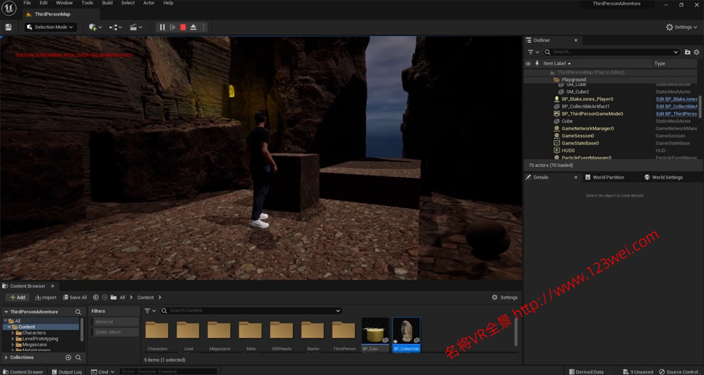 UE5（虚幻引擎5）视频教程：Unreal Engine 5 Action Adventure Make Video Games 第三人称动作冒险游戏开发教程_中文字幕-VR全景